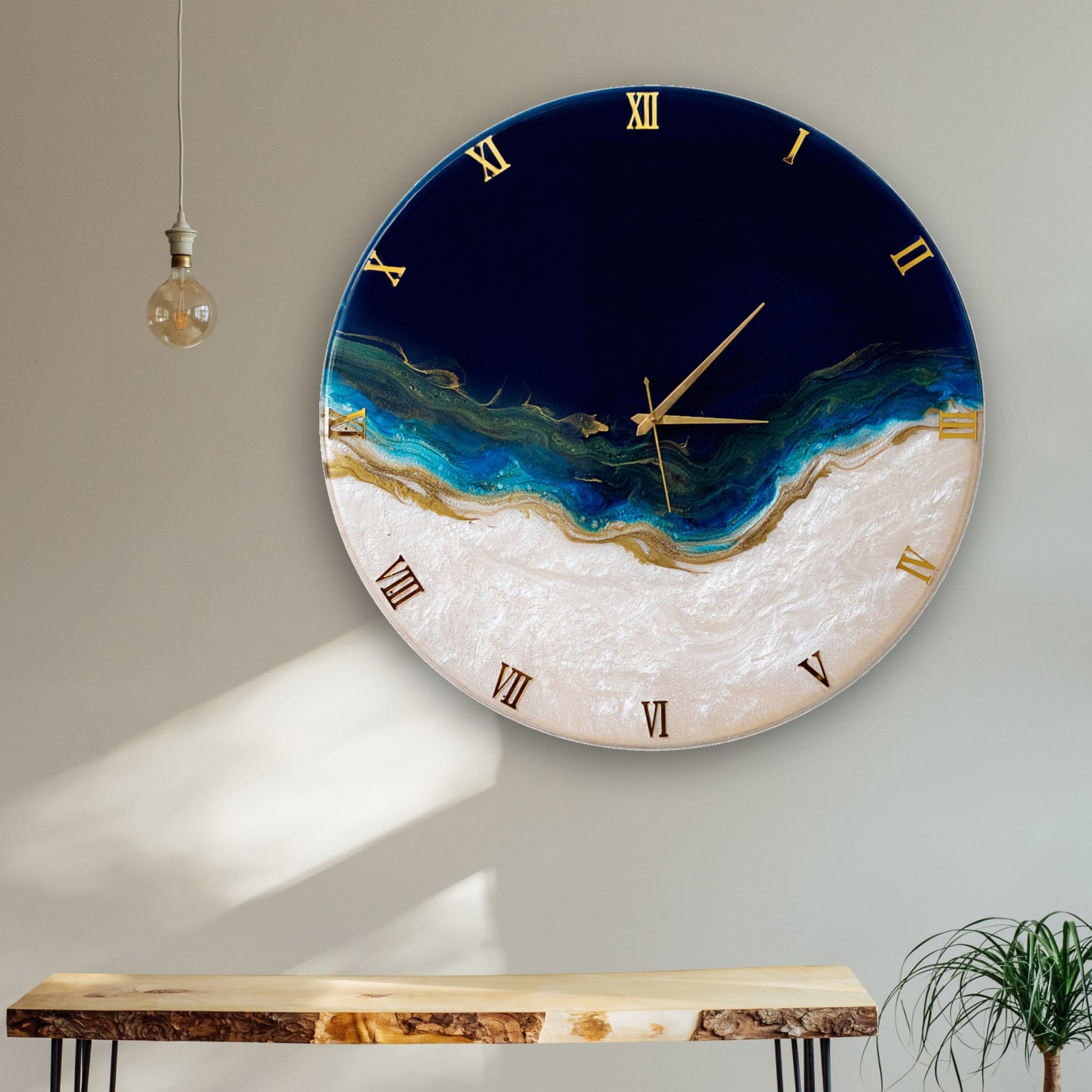 Royal Blue Clock Large By Novo Magic